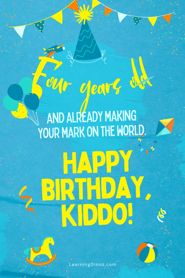 101 Memorable 4 Year Old Birthday Quotes